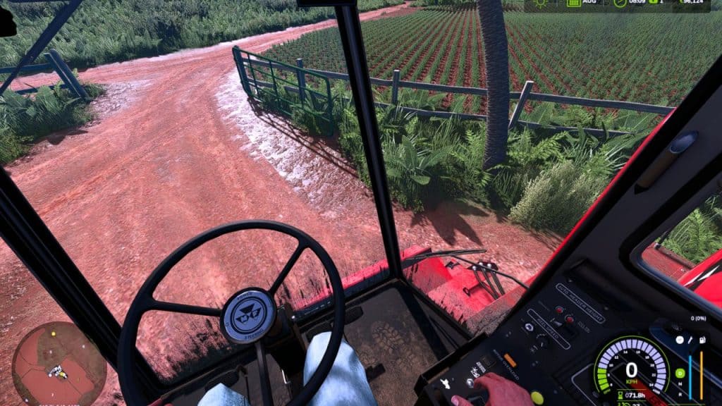 FS25 Realistic camera with hand on steering wheel V1 (2) - Farming simulator 19 / 17 / 15 Mod