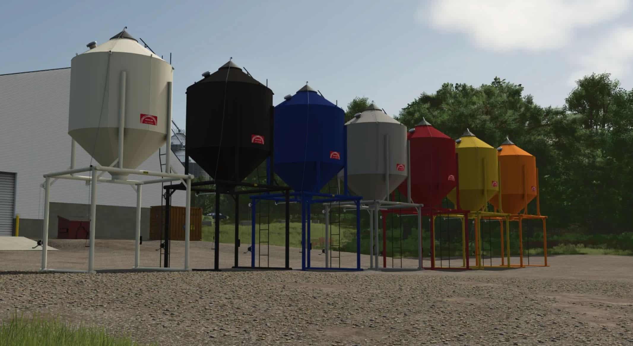 FS25 Overhead Feed Bin v1 (1) - Farming simulator 19 / 17 / 15 Mod