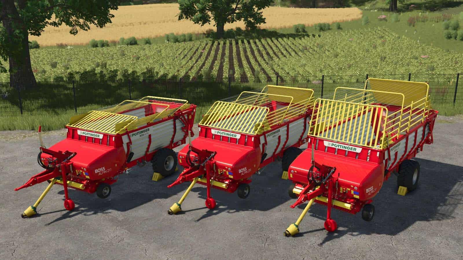 FS25 Pöttinger BOSS ALPIN Pack v1.0 - FS 25 Implements & Tools Mod Download