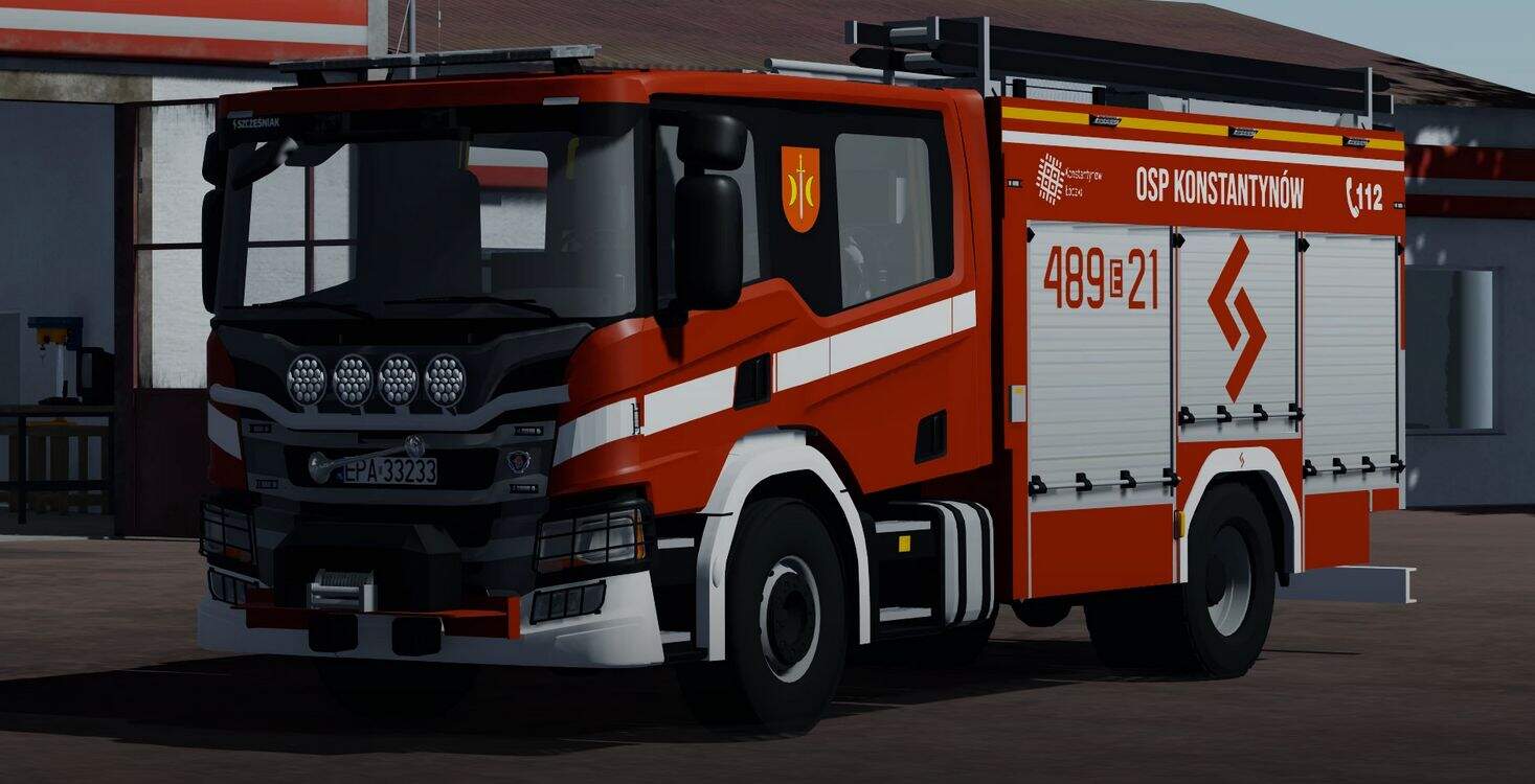 FS25 Scania P360 GBA OSP Konstantynów v1 (1) - Farming simulator 19 ...