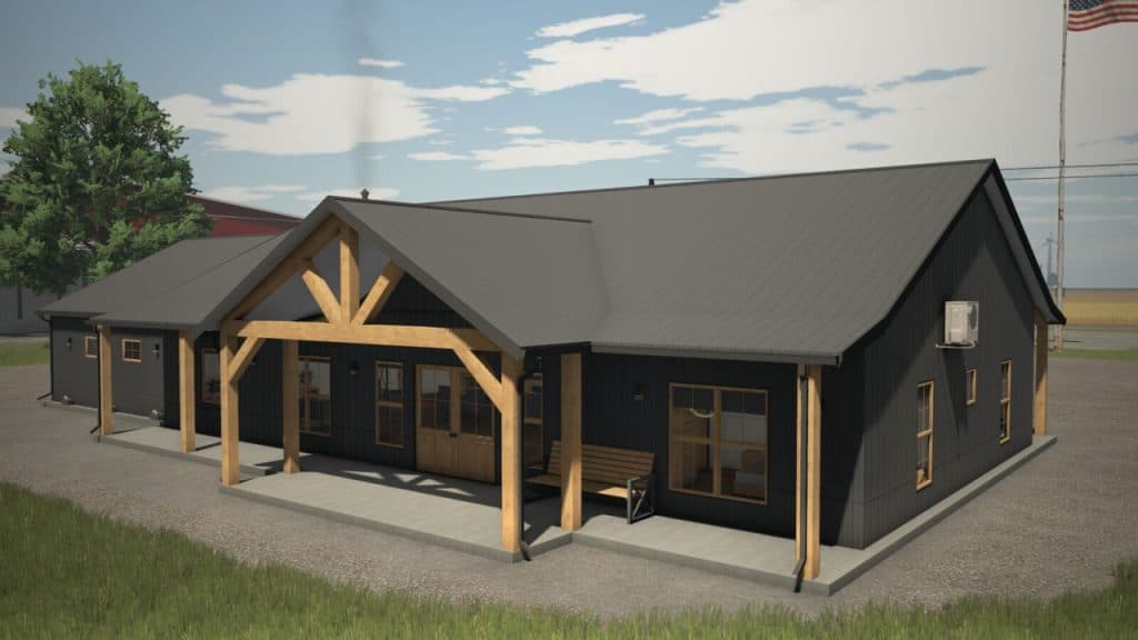 FS25 Small Barndominium V1 (2) - Farming simulator 19 / 17 / 15 Mod