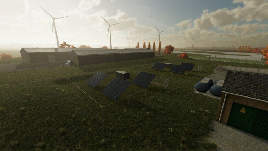 FS25 Solar Field Large And Small V1.0 - FS 25 Buildings Mod Download