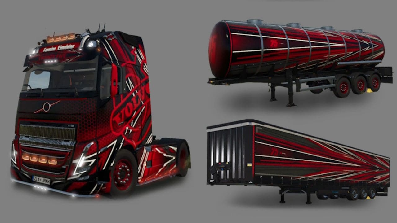 FS25 Volvo FH16 4×2 Pack V1.0.0.1 - FS 25 Trucks Mod Download