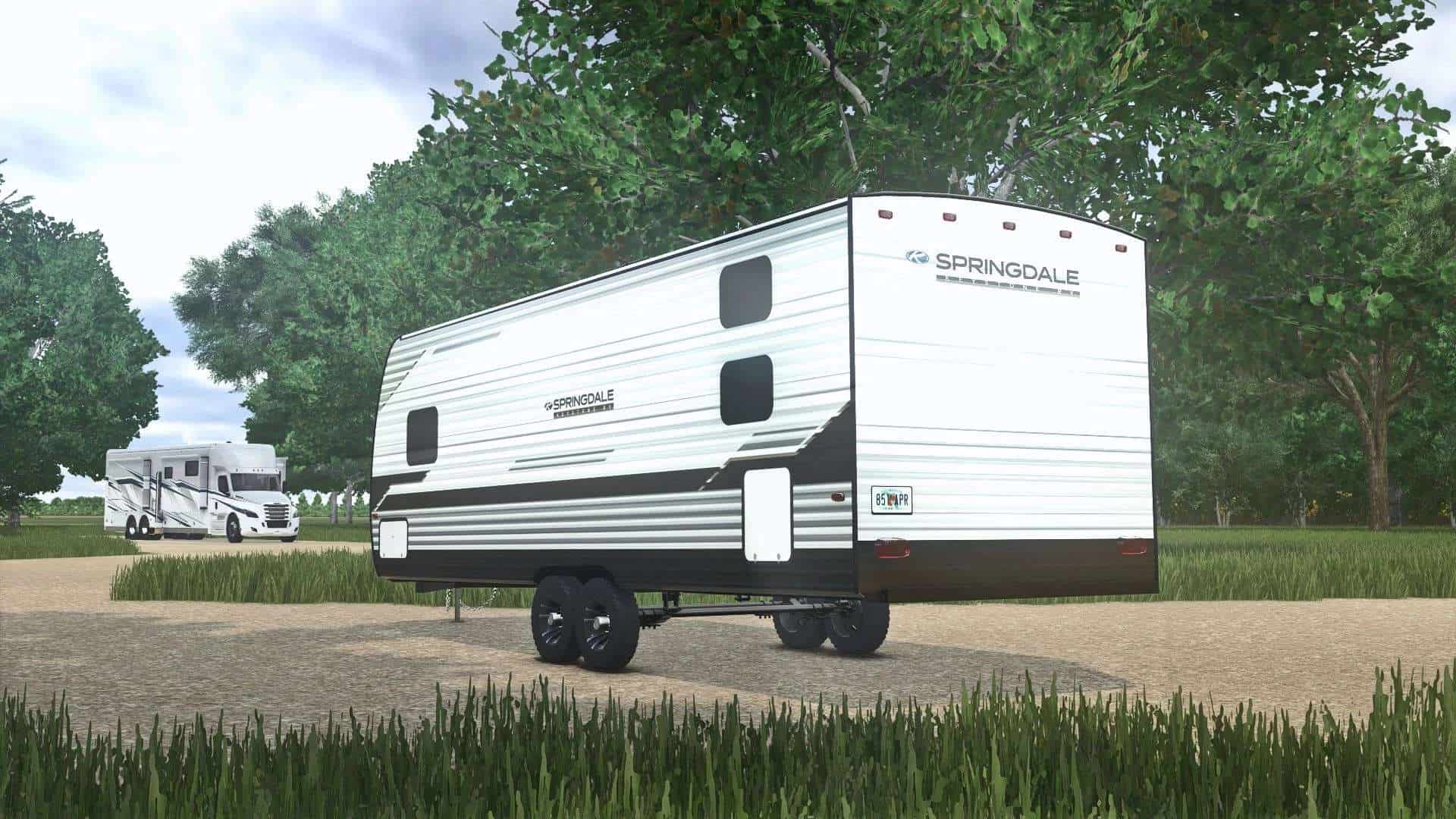 FS25 2021 Keystone Springdale Villa Camper v1.1 - FS 25 Trailers Mod ...