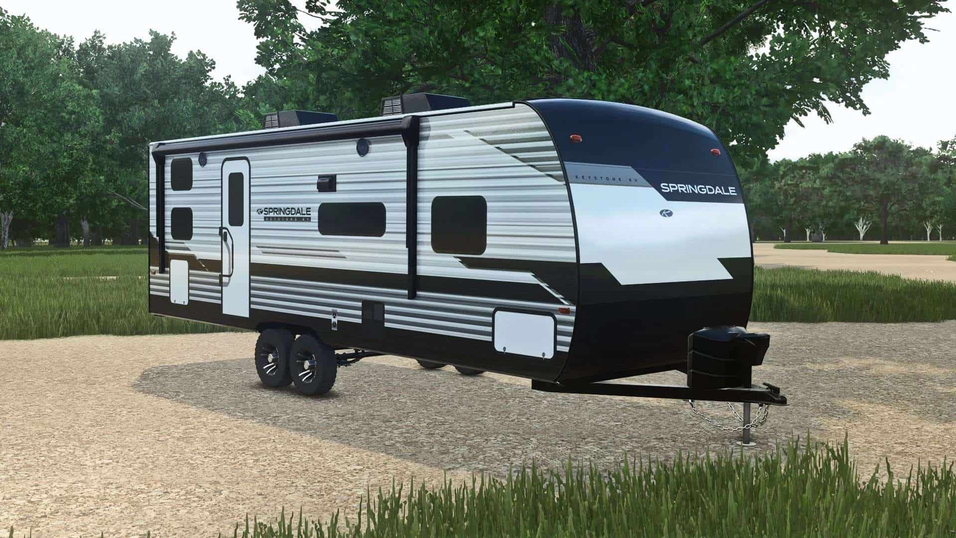FS25 2021 Keystone Springdale Villa Camper v1.1 - FS 25 Trailers Mod ...