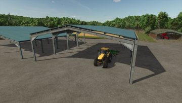 FS25 Easy Hall Sheds Pack v1 (2) - Farming simulator 19 / 17 / 15 Mod