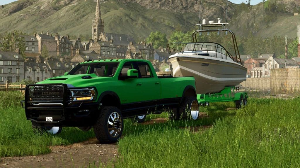 FS25 Highlands Boat Trailer v1 (2) - Farming simulator 19 / 17 / 15 Mod