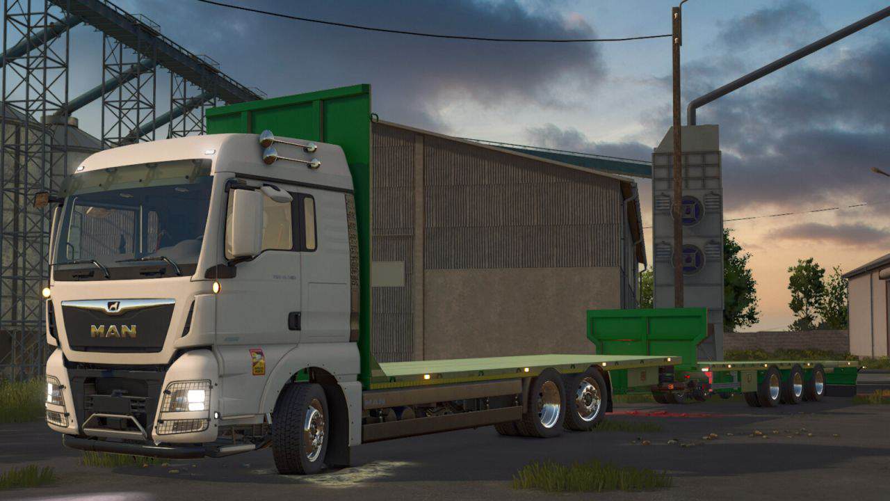 FS25 MAN TGX 6×2 Straw Bale V1 (2) - Farming simulator 19 / 17 / 15 Mod