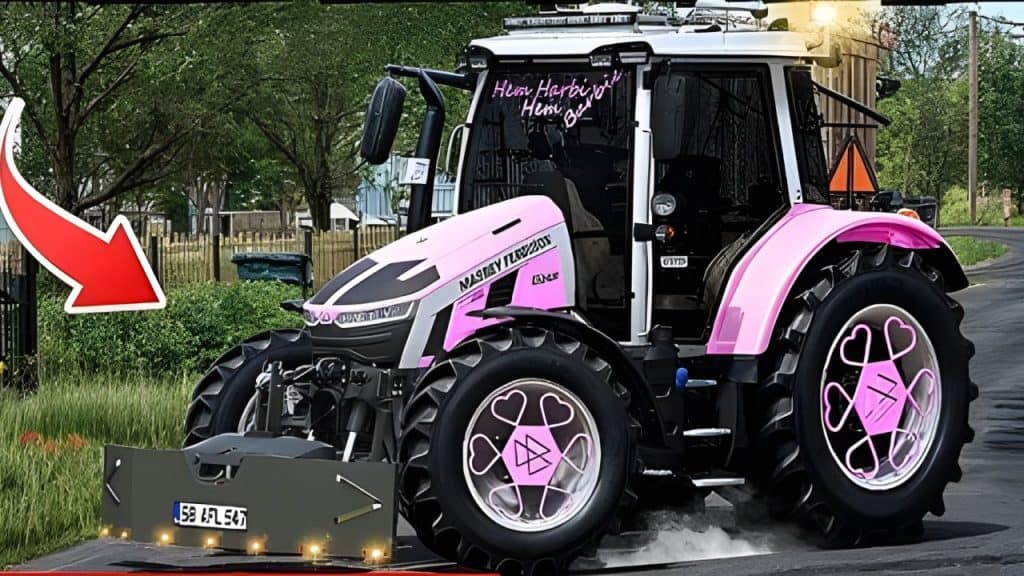 FS25 Massey Ferguson 5S (Pink) v1.0 - FS 25 Tractors Mod Download