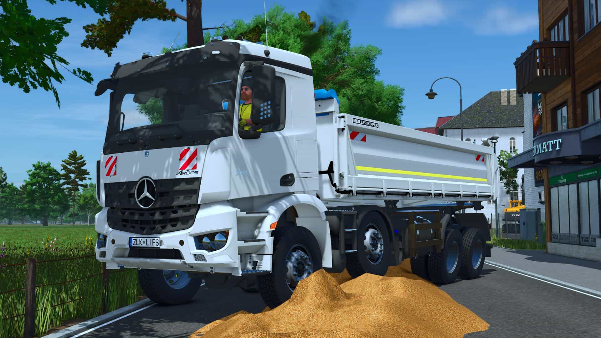 FS25 Mercedes Arocs 8×8 V1.1 - FS 25 Trucks Mod Download