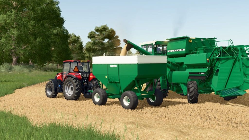 FS25 Oliver Gravity Wagon v1 (2) - Farming simulator 19 / 17 / 15 Mod