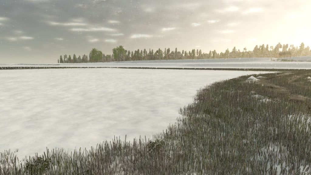 FS25 Snow Texture V1 (4) - Farming simulator 19 / 17 / 15 Mod