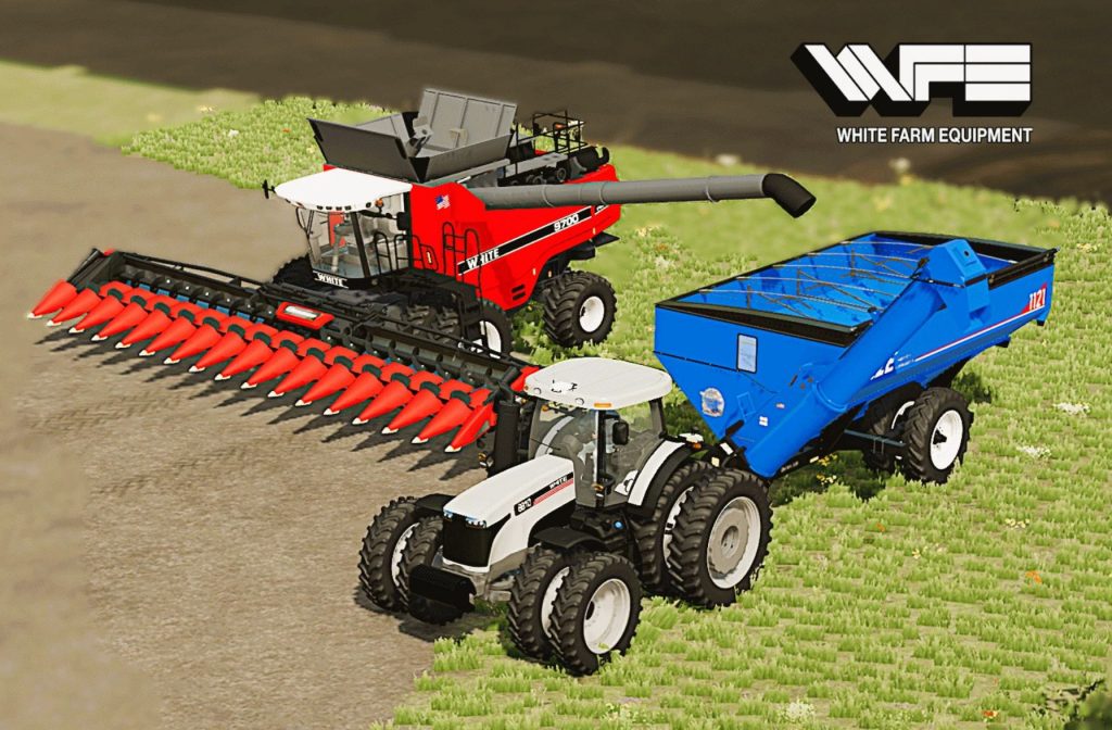 FS22 WHITE 9700 Axial Combine v1.0 - FS 22 Combines Mod Download