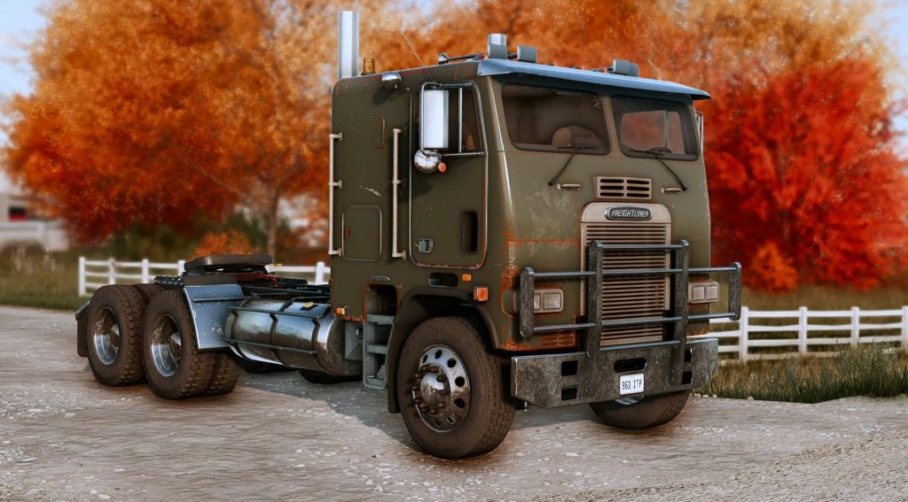 FS25 1985 Freightliner FLT v1 (2) - Farming simulator 19 / 17 / 15 Mod