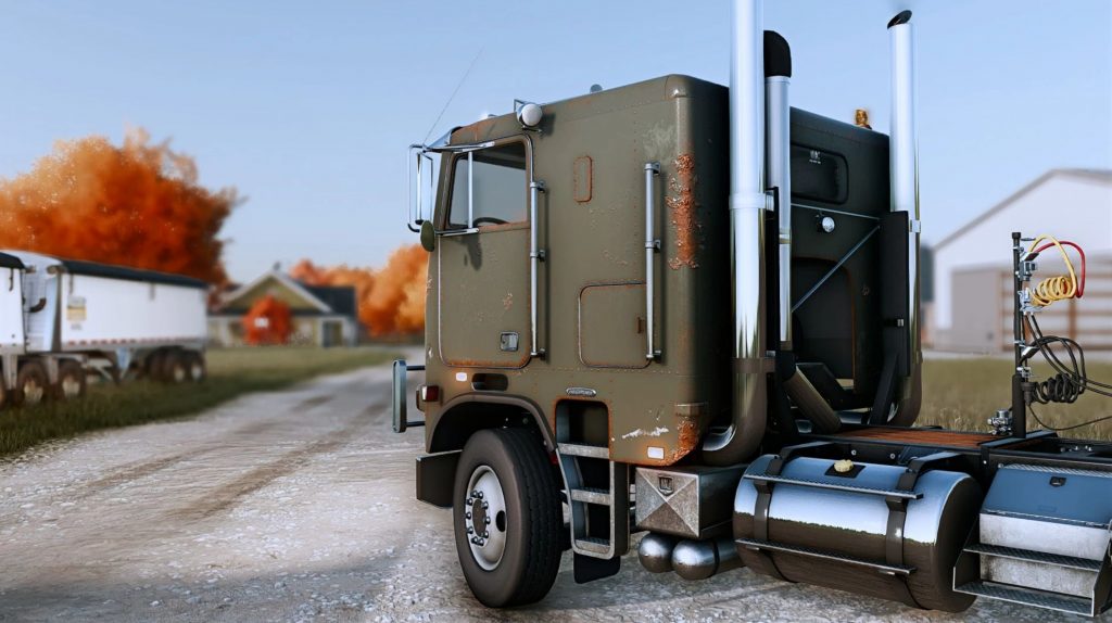 FS25 1985 Freightliner FLT v1 (3) - Farming simulator 19 / 17 / 15 Mod