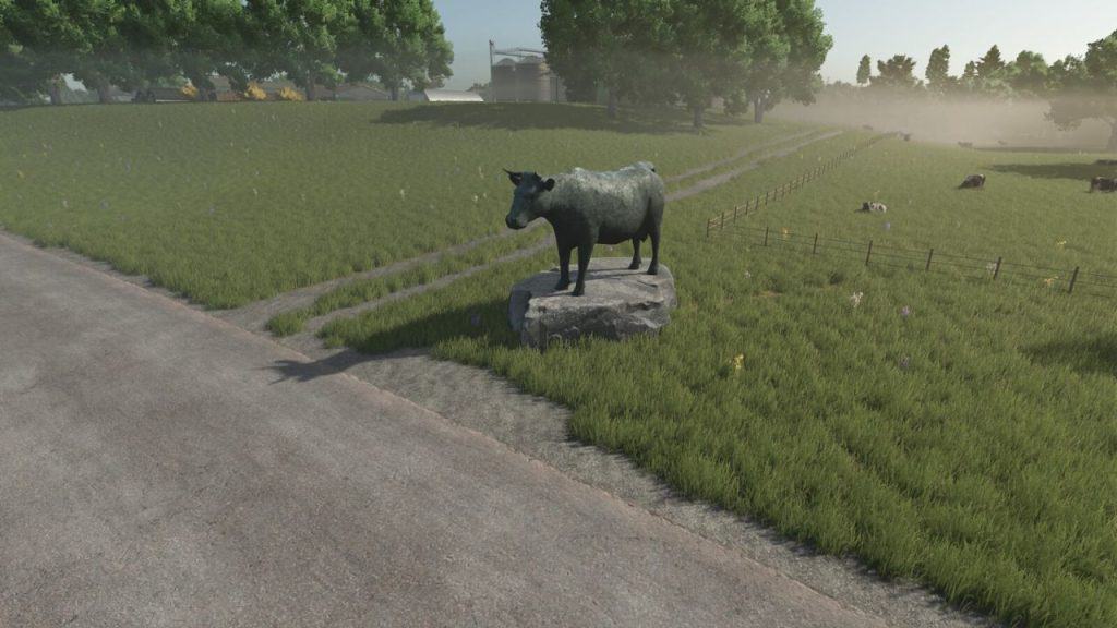 FS25 Bull Statue v1 (3) - Farming simulator 19 / 17 / 15 Mod