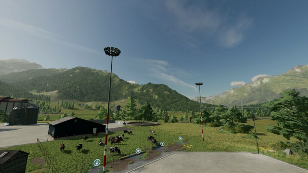 FS25 Floodlight Pole V1.0 - FS 25 Prefab Mod Download