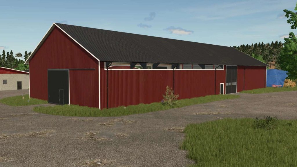FS25 Grain Storage And Machinehall v1.0 - FS 25 Buildings Mod Download
