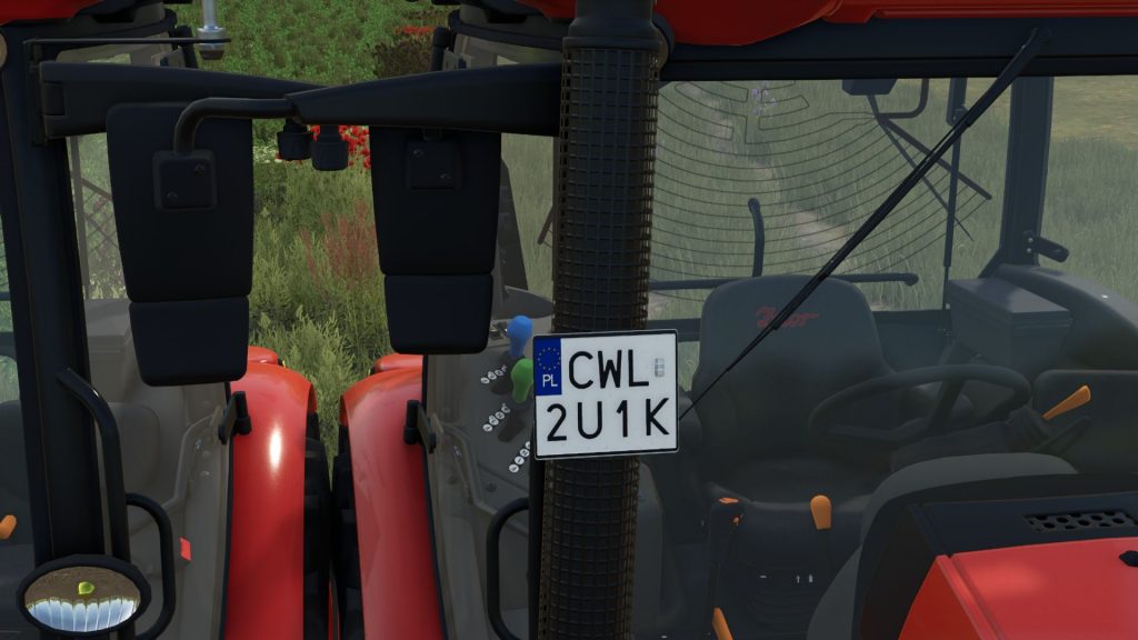 FS25 Polish license plates V1 (6) - Farming simulator 19 / 17 / 15 Mod