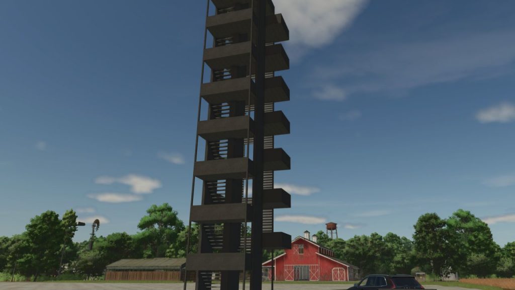 FS25 Training tower v1.0 - FS 25 Buildings Mod Download