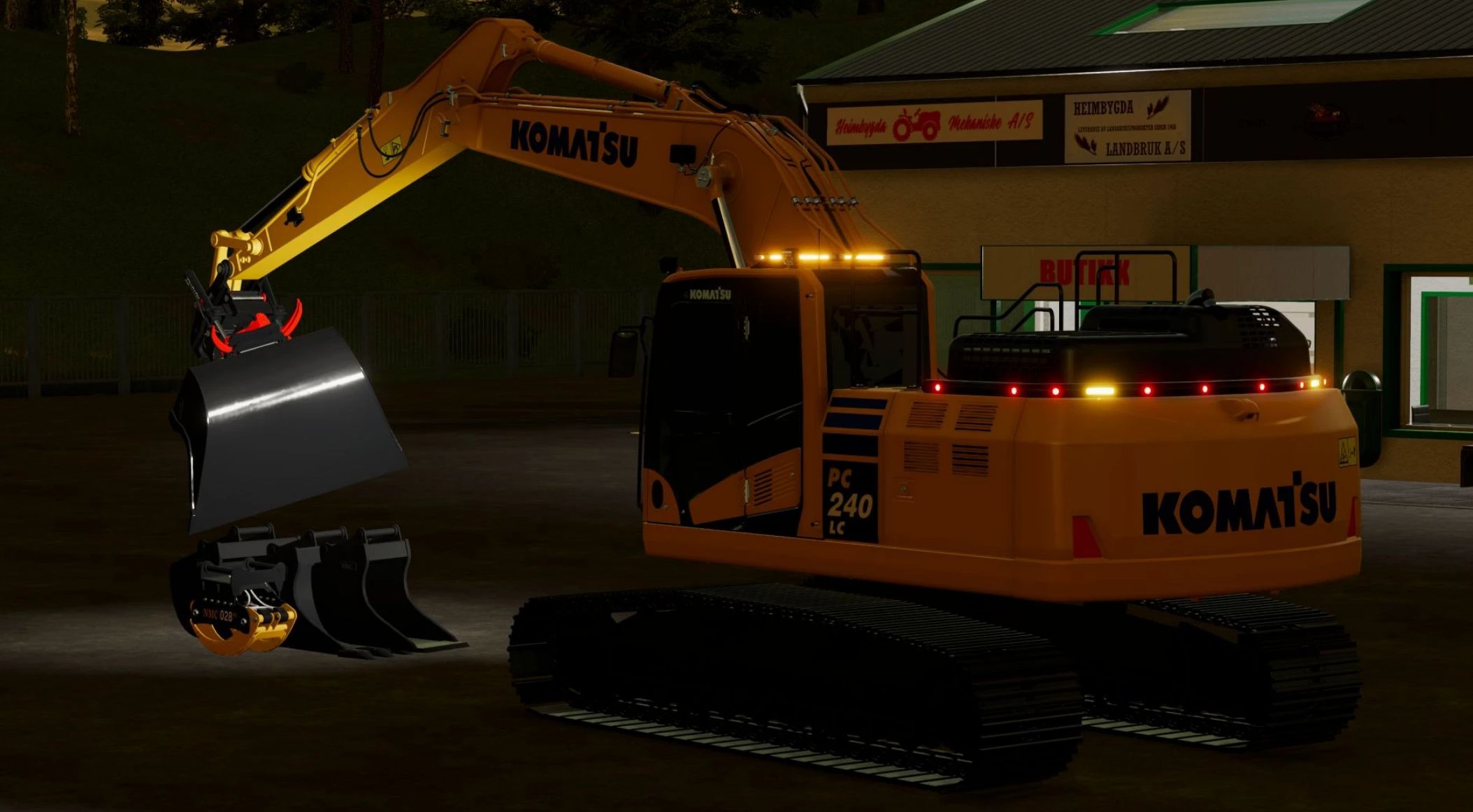 FS22 Komatsu PC240LC Edit v1.0 - FS 22 Forklifts / Excavators Mod Download