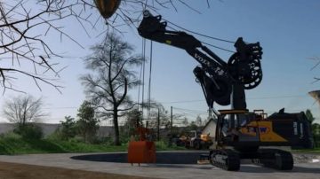 FS22 Volvo EC380ELTGP v1.0 - FS 22 Forklifts / Excavators Mod Download
