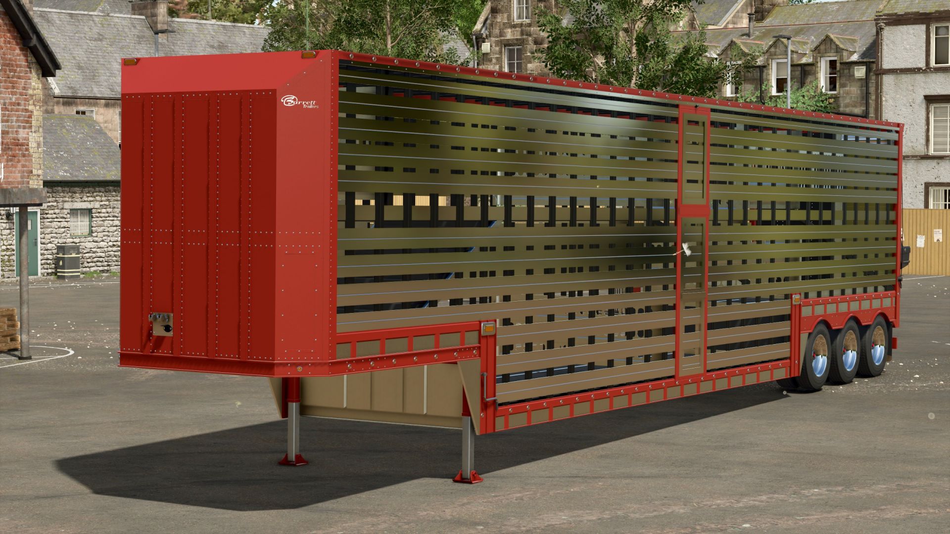 FS25 Barrett Livestock Trailer v1.0 - FS 25 Trailers Mod Download