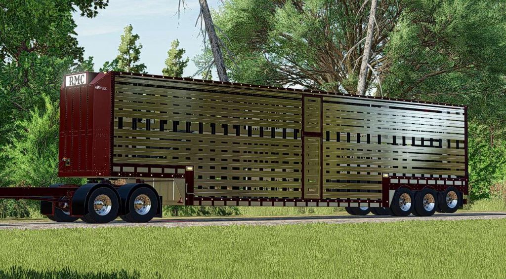 FS25 Barrett Livestock Trailer v1.0 - FS 25 Trailers Mod Download