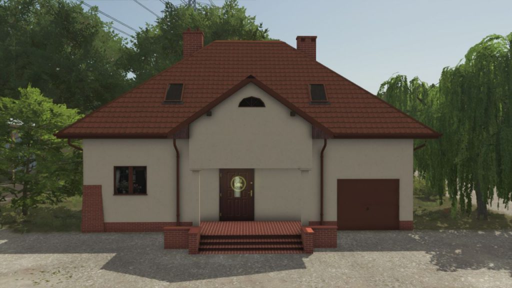 FS25 Big Modern House v1.0 - FS 25 Buildings Mod Download