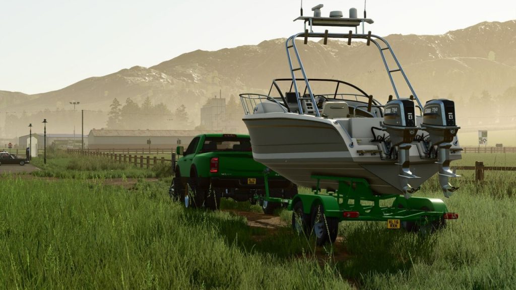 FS25 Boat Trailer v1.0 - FS 25 Trailers Mod Download