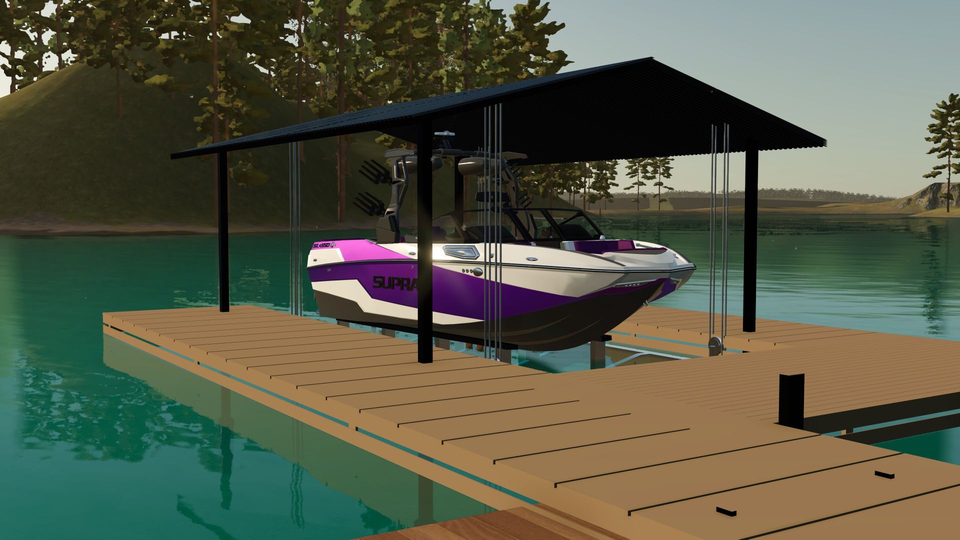 FS25 Boat dock v1.0 - FS 25 Buildings Mod Download
