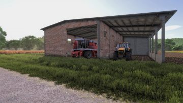 FS25 Brick Shed v1 (1) - Farming simulator 19 / 17 / 15 Mod