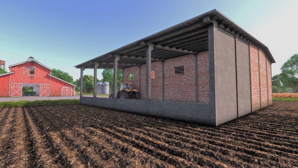 FS25 Brick Shed v1 (2) - Farming simulator 19 / 17 / 15 Mod