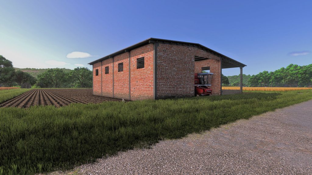 FS25 Brick Shed v1 (3) - Farming simulator 19 / 17 / 15 Mod