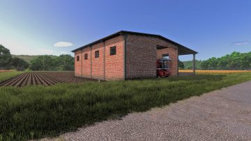 FS25 Brick Shed v1 (3) - Farming simulator 19 / 17 / 15 Mod