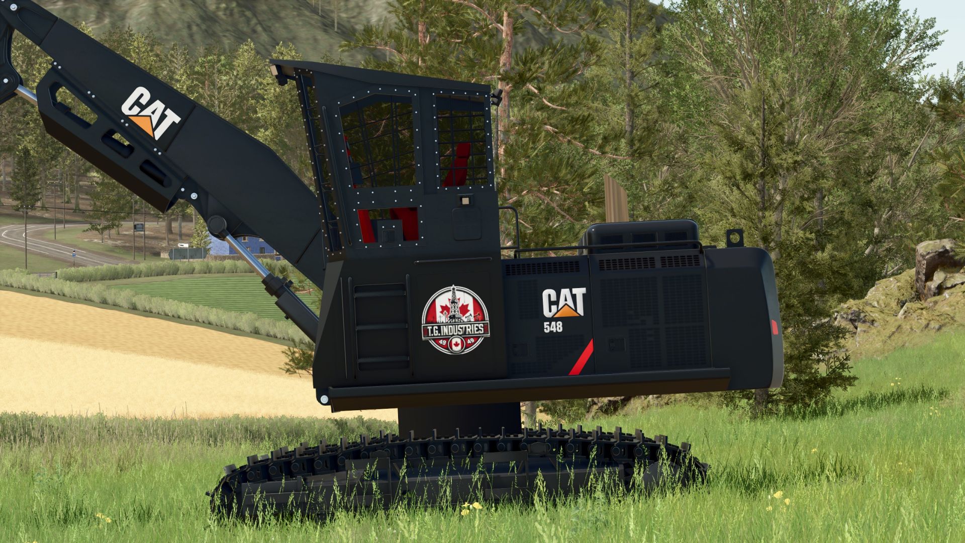 FS25 CAT 548LL black v1.0 - FS 25 Forklifts / Excavators Mod Download
