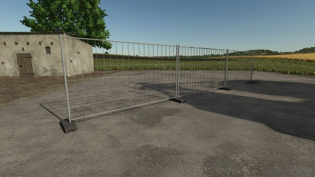 FS25 Construction Fence v1.0 - FS 25 Prefab Mod Download