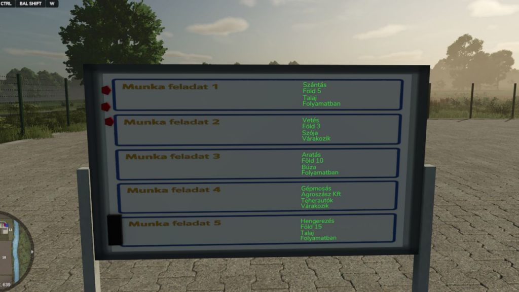 FS25 Farm Task Manager Display v1.0 - FS 25 Other Mod Download
