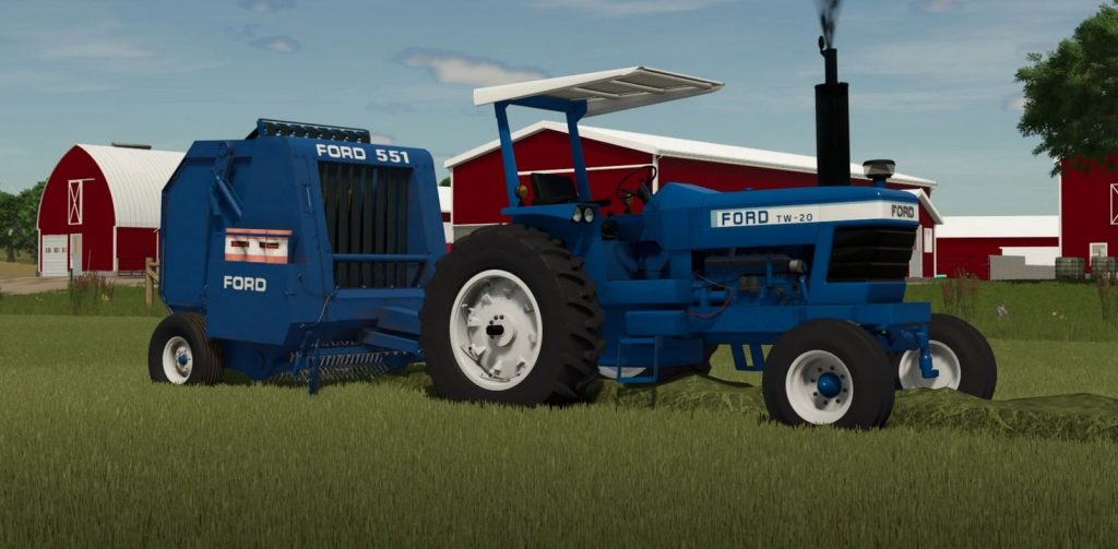 FS25 Ford 551 Baler V1.0 - FS 25 Tractors Mod Download