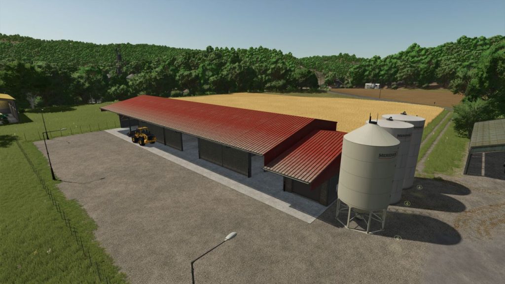 FS25 Grain Hall v1.1 - FS 25 Buildings Mod Download