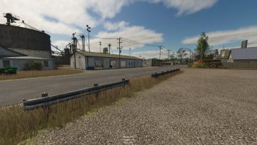FS25 Guard rail US fence v1 (1) - Farming simulator 19 / 17 / 15 Mod