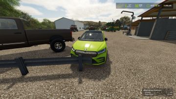 FS25 Guard rail US fence v1 (2) - Farming simulator 19 / 17 / 15 Mod