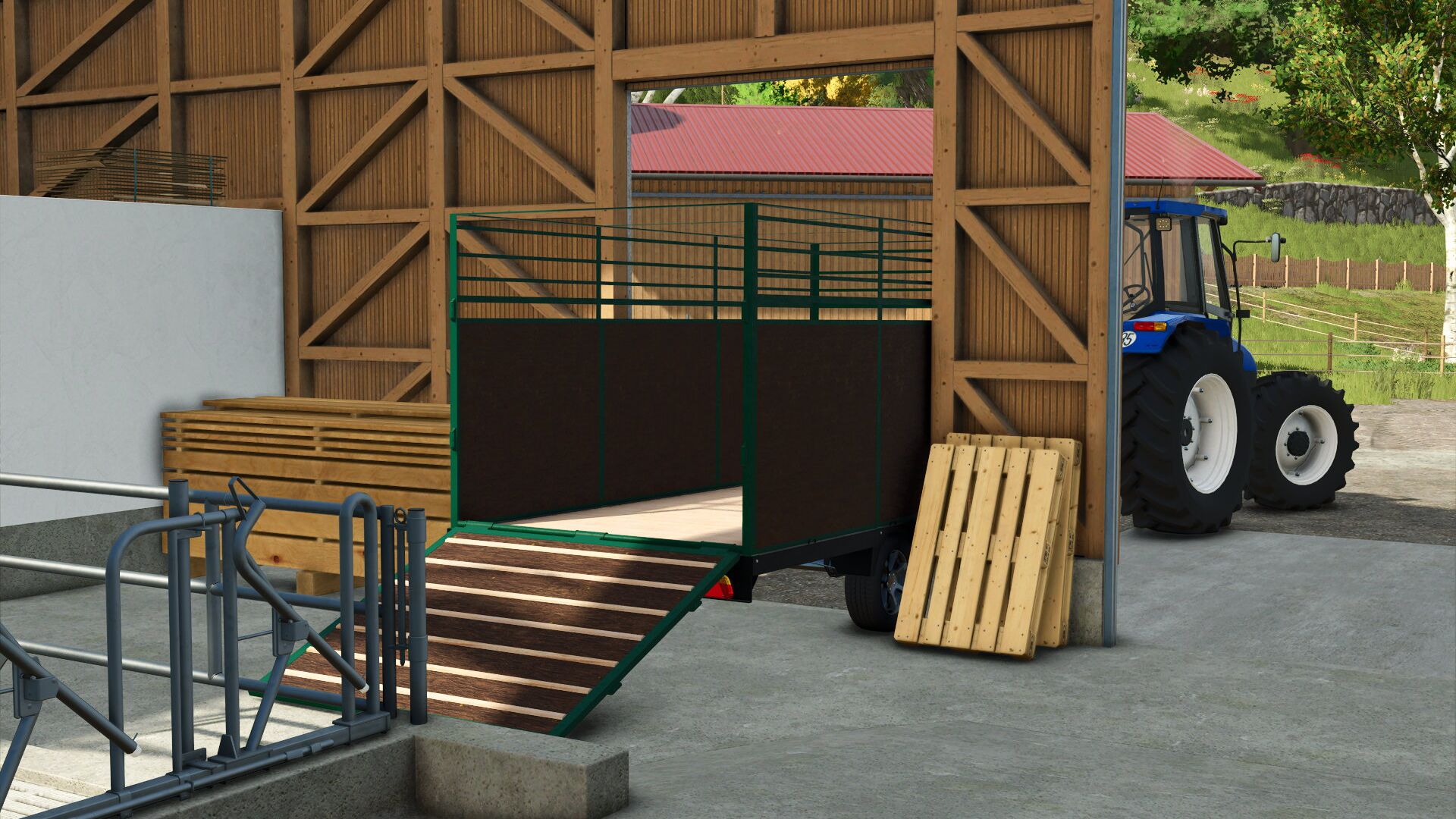 FS25 Homemade car trailer v1.1 - FS 25 Trailers Mod Download