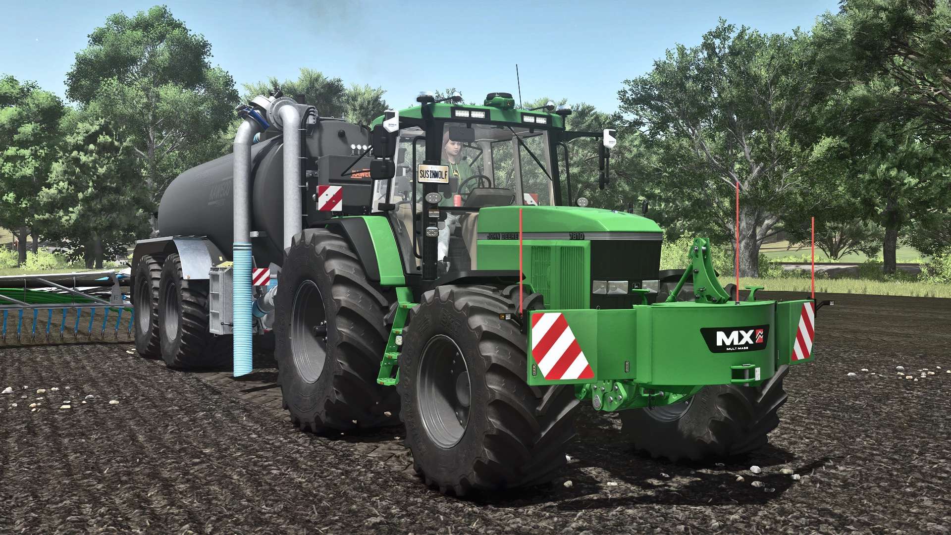 FS25 John Deere 7810 FR12 v1.5.1.1 - FS 25 Tractors Mod Download
