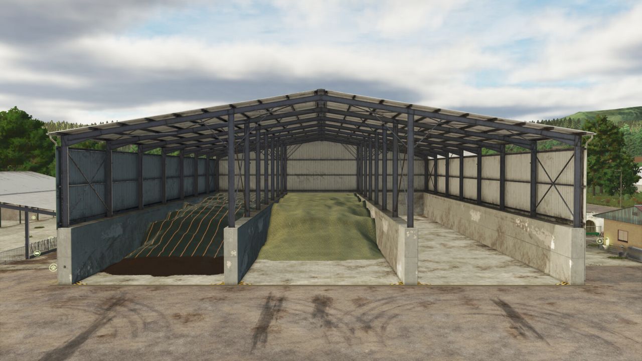 FS25 Lizard Covered Multi Bunkersilos v1.0 - FS 25 Buildings Mod Download