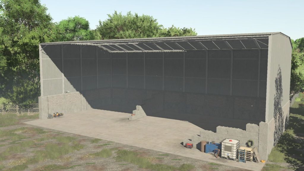 FS25 Medium Grain Hall v1 (1) - Farming simulator 19 / 17 / 15 Mod