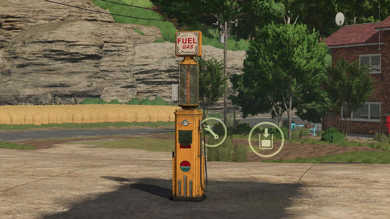 FS25 Old Gas Pump v1.0 - FS 25 Objects Mod Download