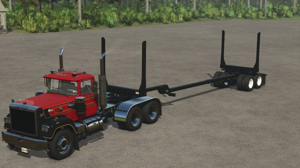 FS25 Pole Trailer v1.0 - FS 25 Trailers Mod Download