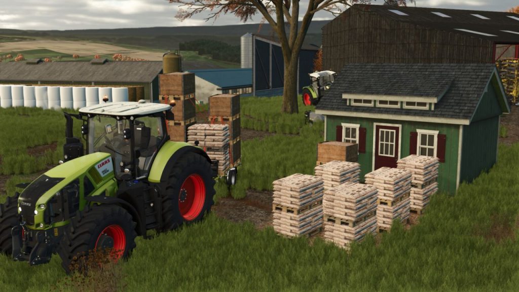 FS25 Refined Wood Chips, Sawdust Factory And Fuel Production Pack v1.0. ...