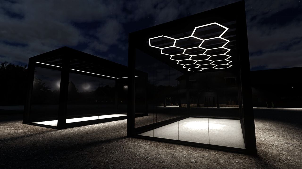 FS25 Showroom Container v1.0 - FS 25 Buildings Mod Download